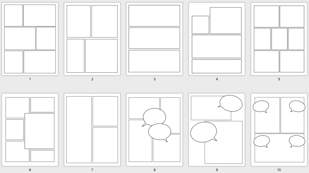 Comic Strips Templates For Free Pdf Printable Edutechspot