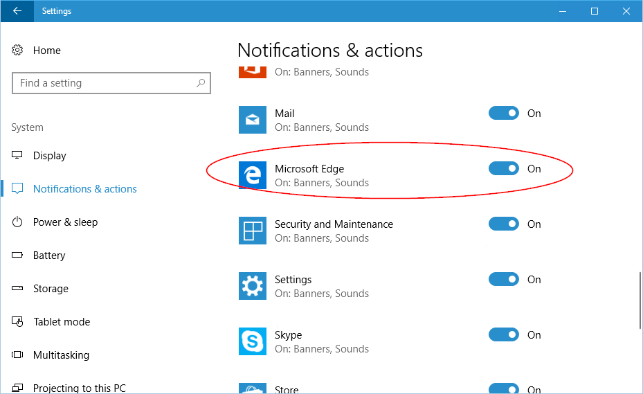 Settings On Microsoft Edge