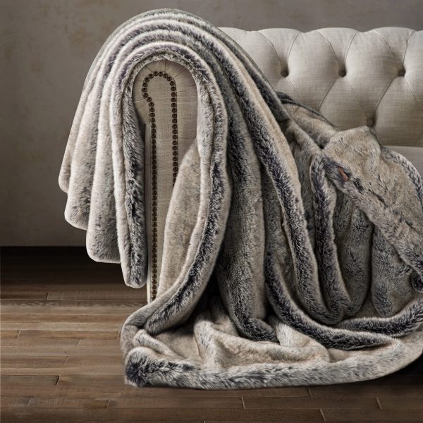 Luxury Faux Fur Throw Blanket Super Soft Oversized Thick Warm Afghan 60