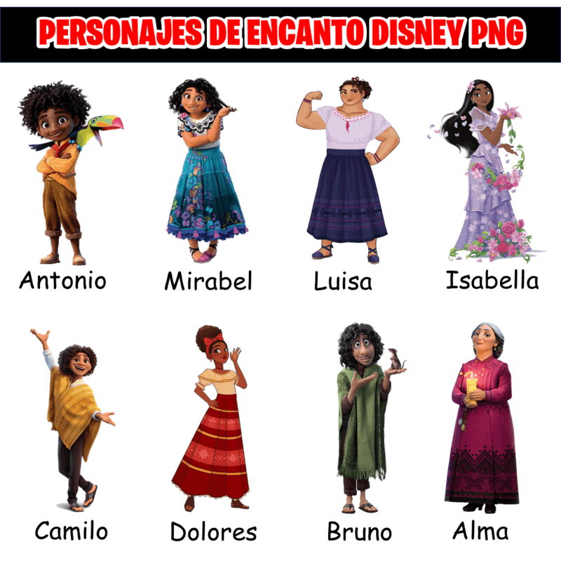 Personajes Encanto Disney Characters Archivos El Taller De Hector