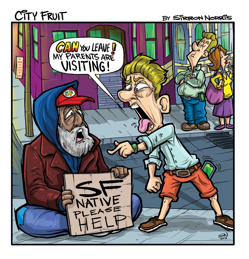 Editorial Cartoon Homelessness El Tecolote