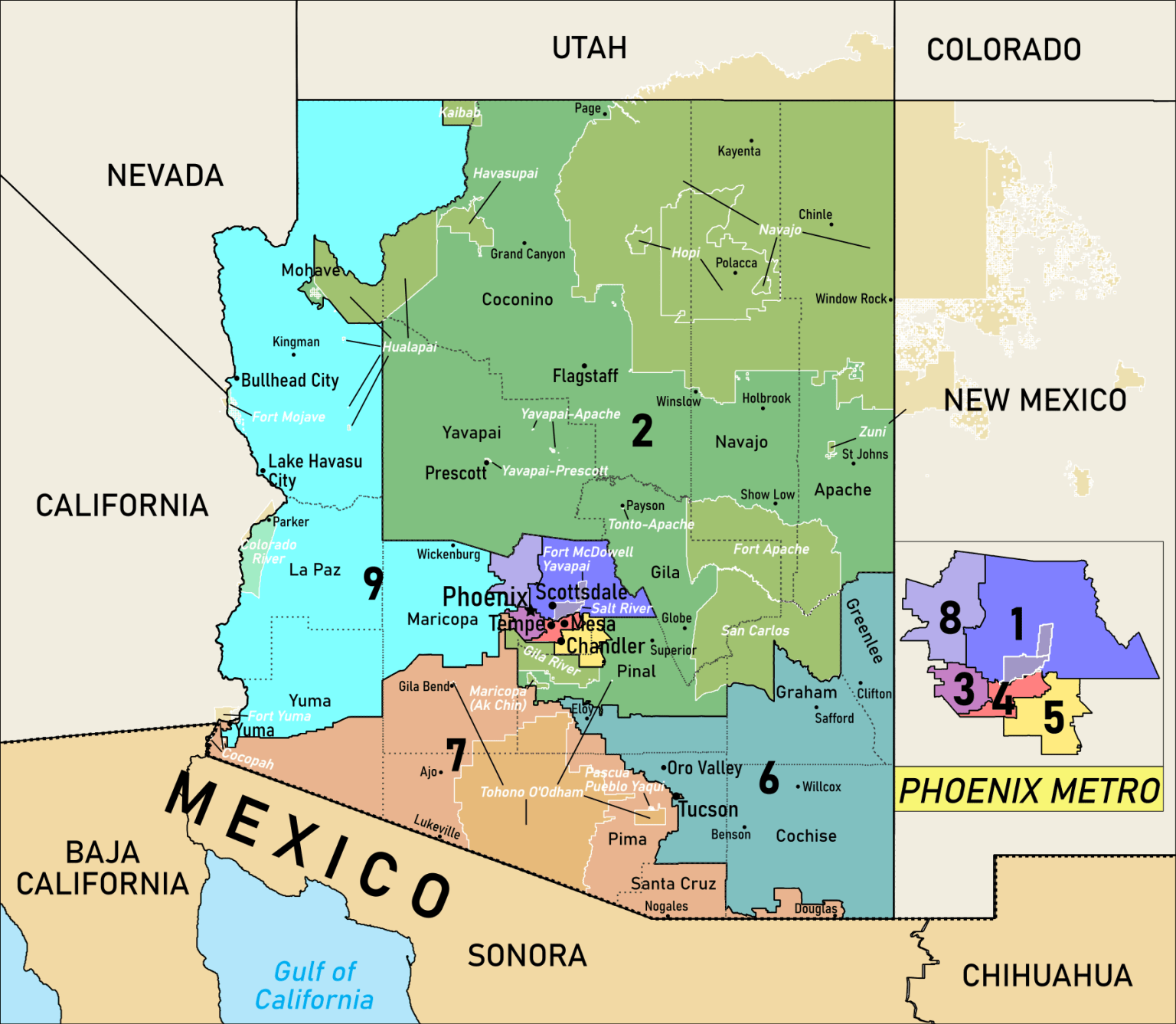 District Profiles Arizonas Congressional Districts Elections Daily