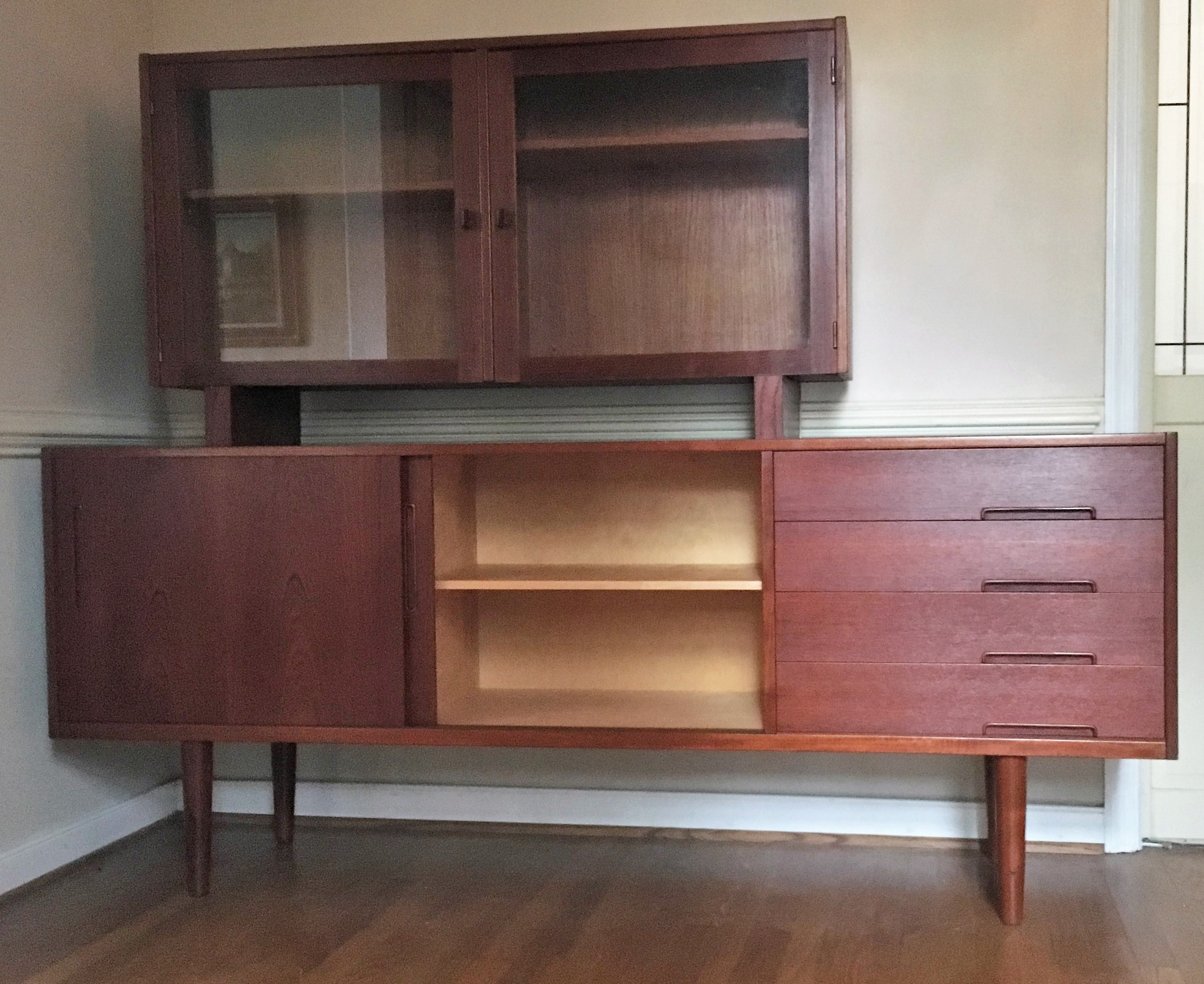 Mid Century Danish Modern Teak Credenza By Nils Jonsson For Troeds Epoch