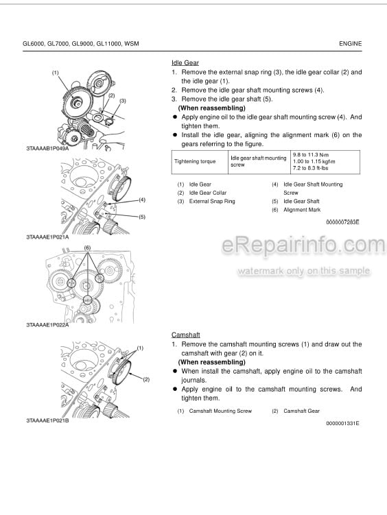 Kubota Gl6000 Gl7000 Gl9000 Gl11000 Workshop Manual Diesel Generator