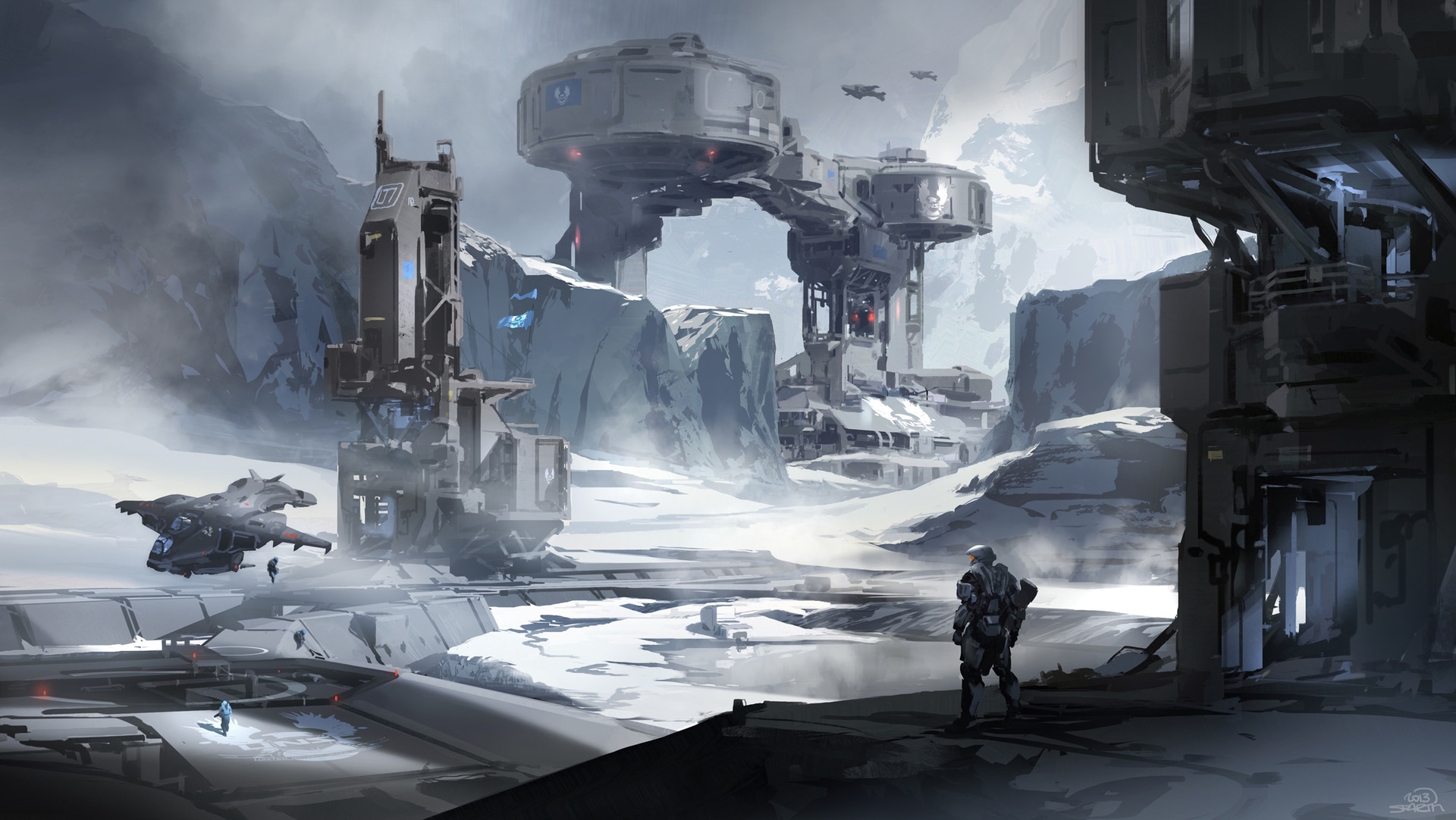 Halo 5 Concept Art By Sparth 18 Escape The Level