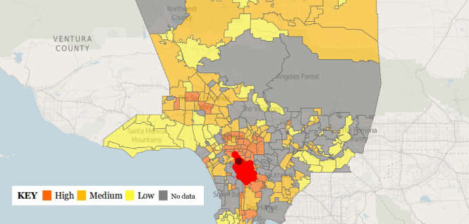 50 Most Dangerous Areas In Los Angeles California Criminal Statistics