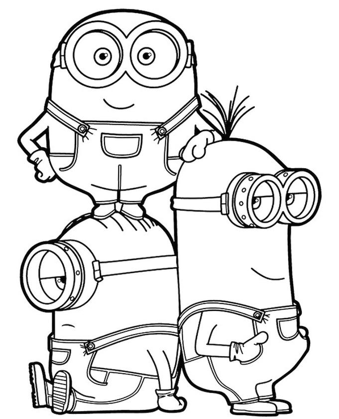 20 Free Printable Minion Coloring Pages