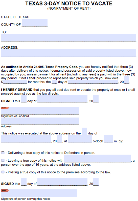 3 Day Eviction Notice Florida Template Tutoreorg Master Of Documents