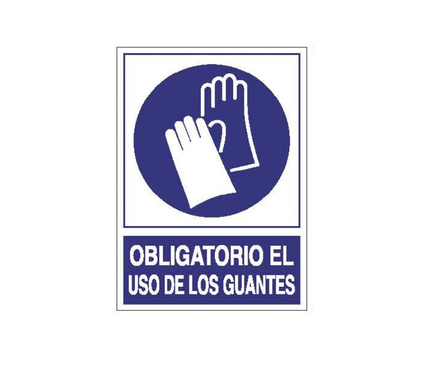 Señal Uso Obligatorio Guantes De Seguridad Extinhouse