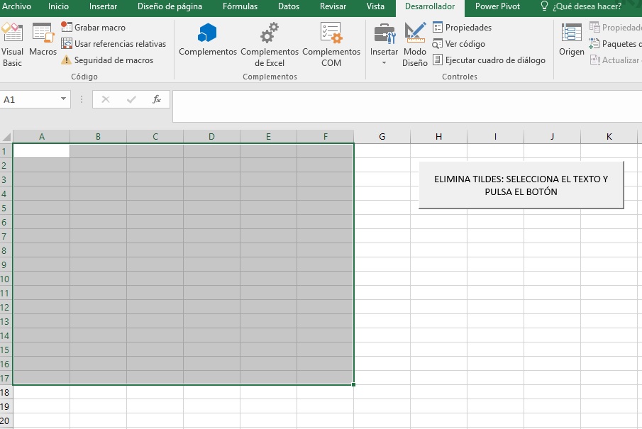 Eliminar Tildes En Excel Con Vba Excel Signum