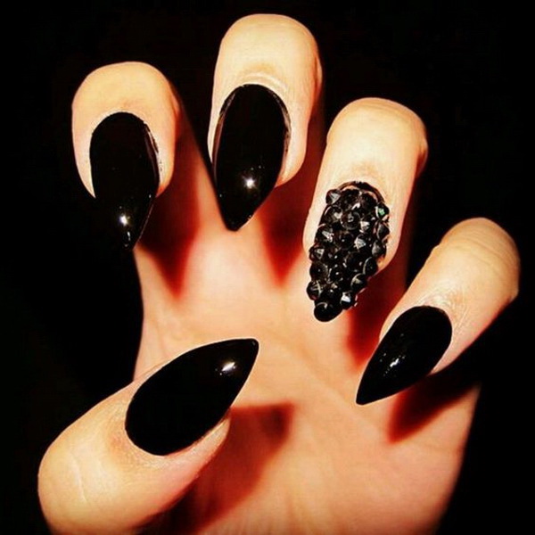 25 Elegant Black Nail Art Designs For Creative Juice