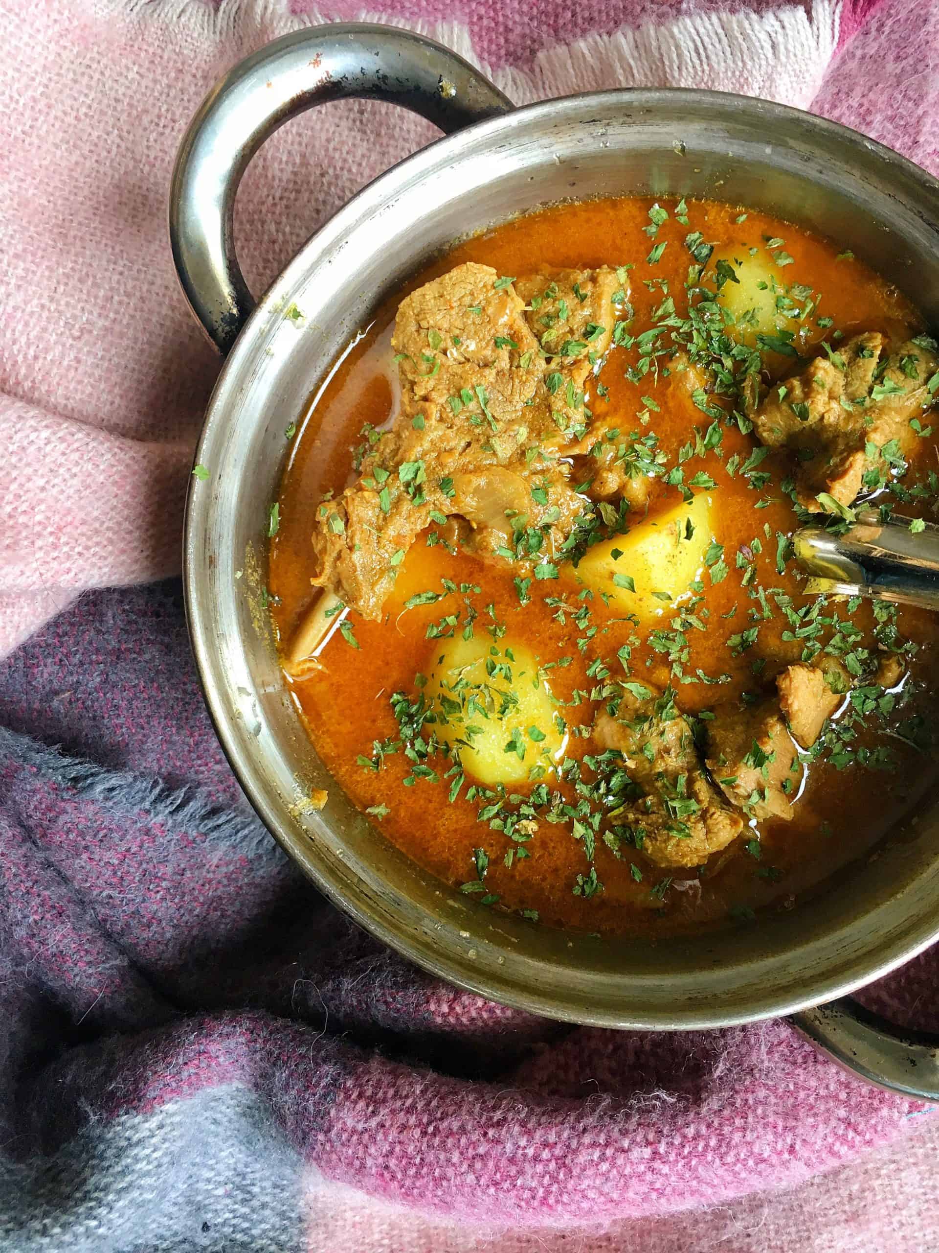 Aloo Gosht Shorba Pakistani Meat And Potato Curry Fatima Cooks