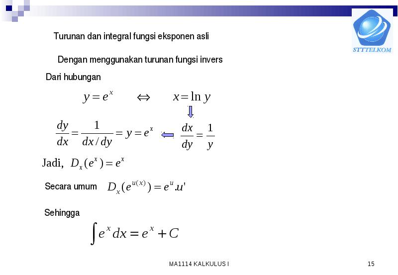 Integral Eksponensial Sinau