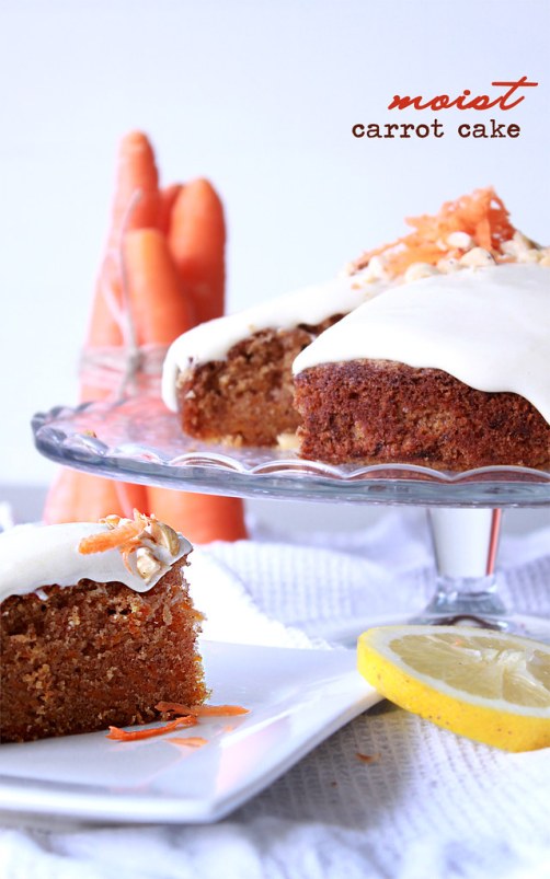 In My Studio Moist Carrot Cake With Lemon And Cream Cheese Frosting