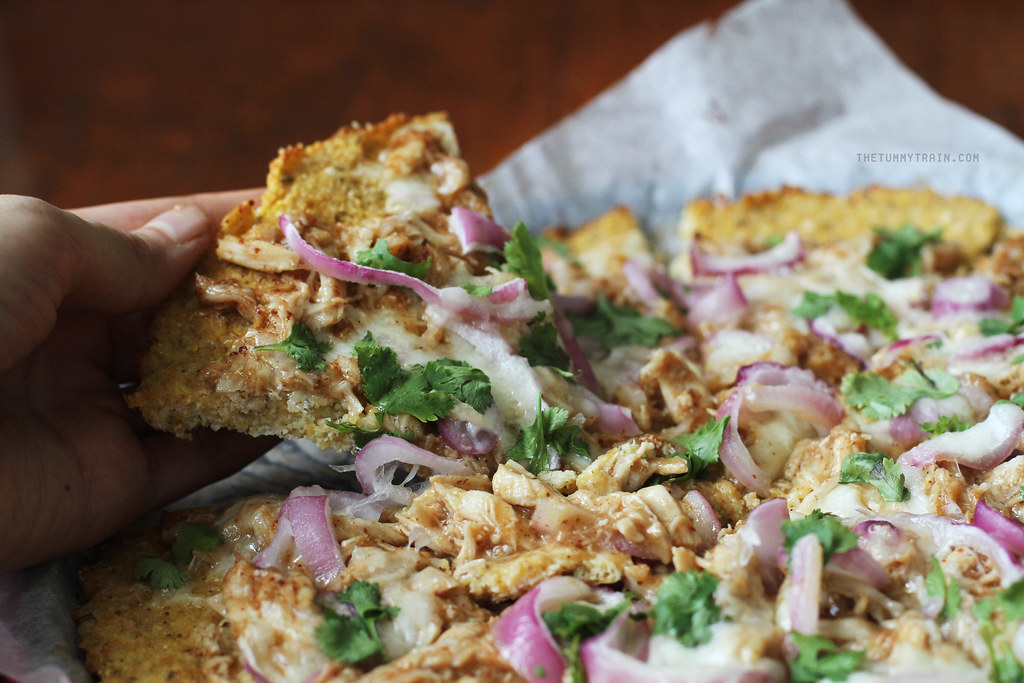 Cauliflower Crusted Chicken Bbq Pizza Recipe