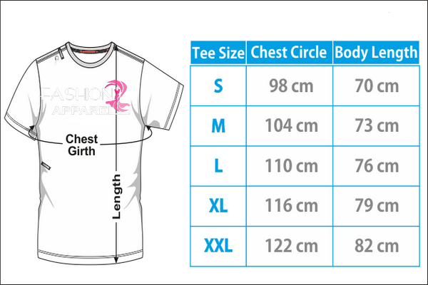 Step By Step T Shirt Measurement Guide With Size Chart