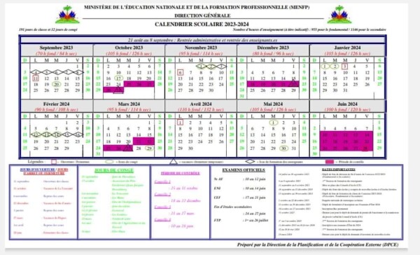 Le Calendrier Scolaire De Lannée Académique 2023 2024 Est Connu Fcn