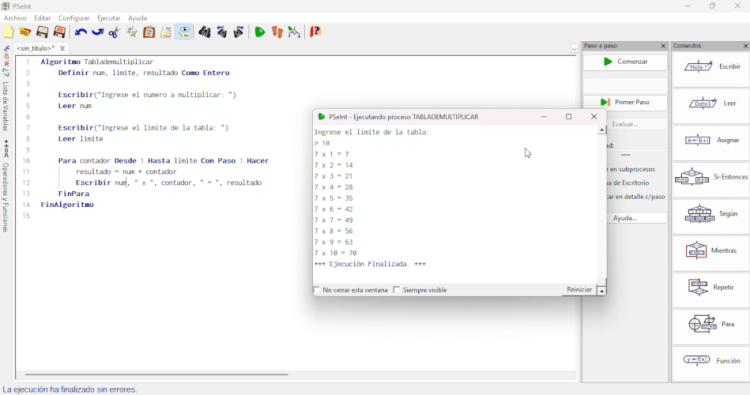 Ciclo Para Pseint Tablas De Multiplicar Cuadriculada Tutorias Co Porn