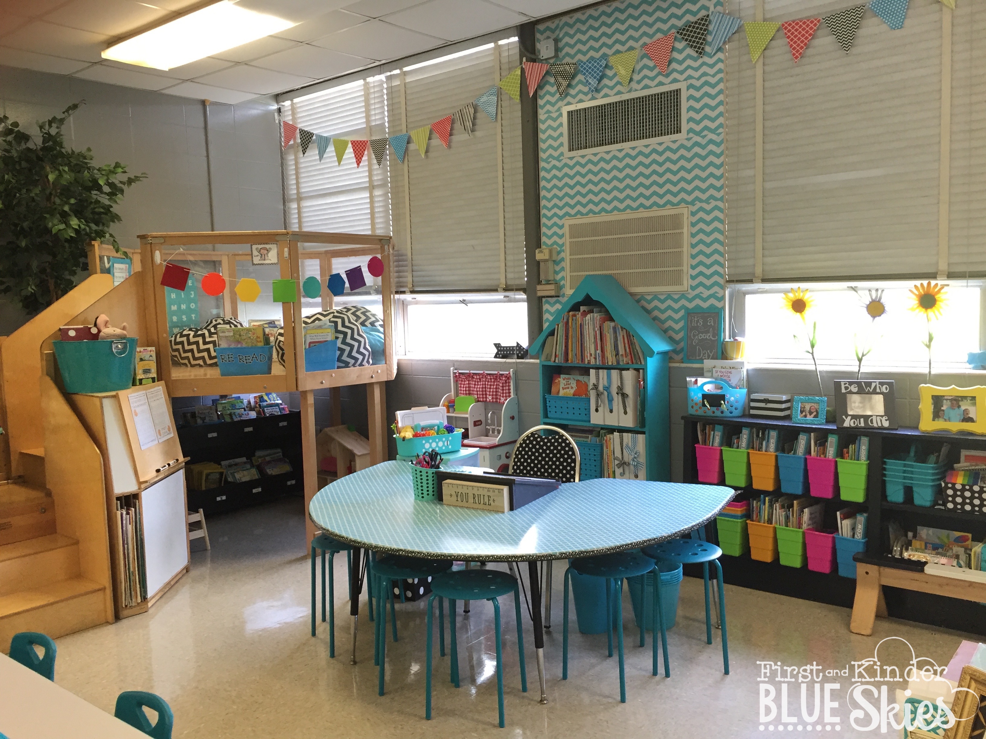 Kindergarten Classroom Reveal 2016 17 First Grade Blue Skies