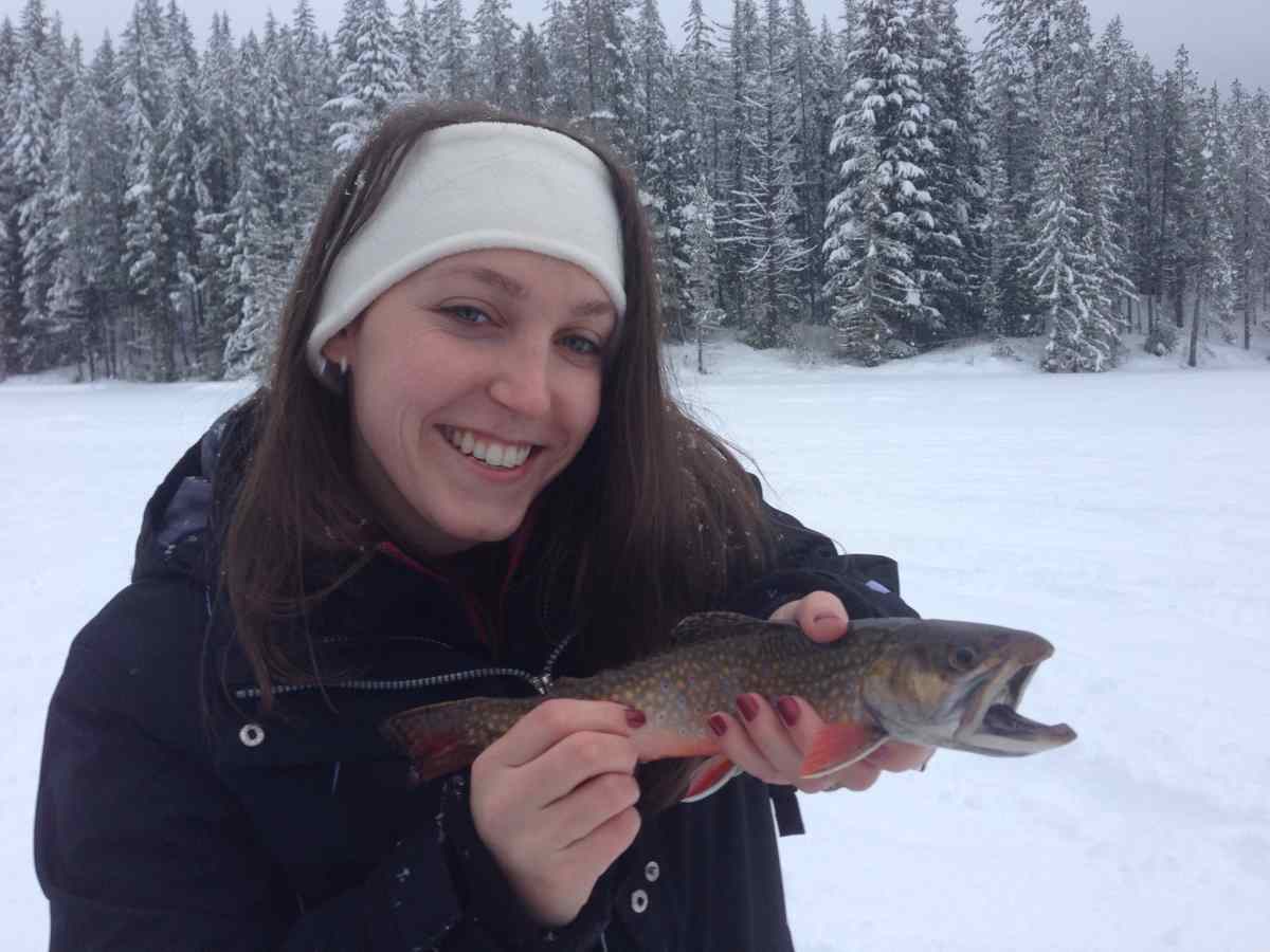 Lake Lucille Brook Trout Ice Fishing In Whistler Bc