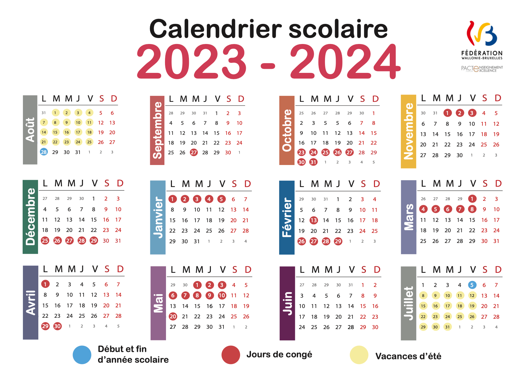 Calendrier De Lannée Académique 2023 2024 Futp