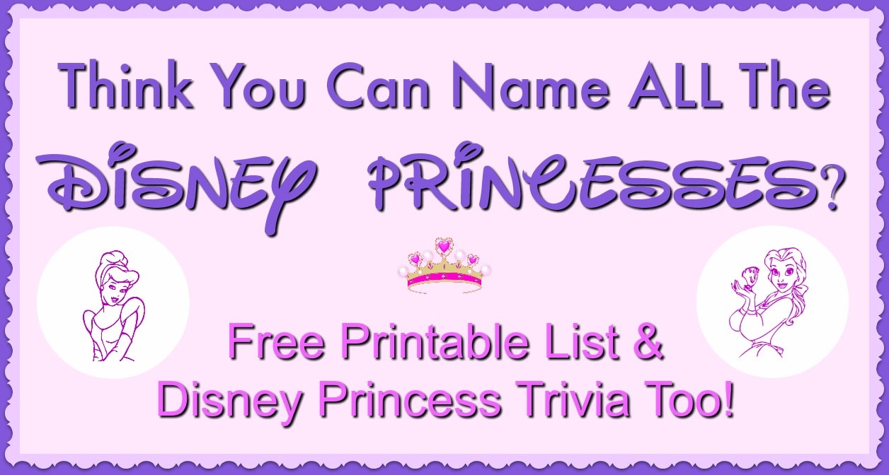 Disney Princess Alphabet Printable