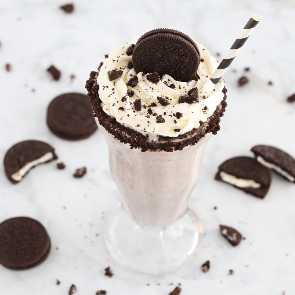 Easy Oreo Milkshake Recipe Just 3 Ingredients Fun Money Mom