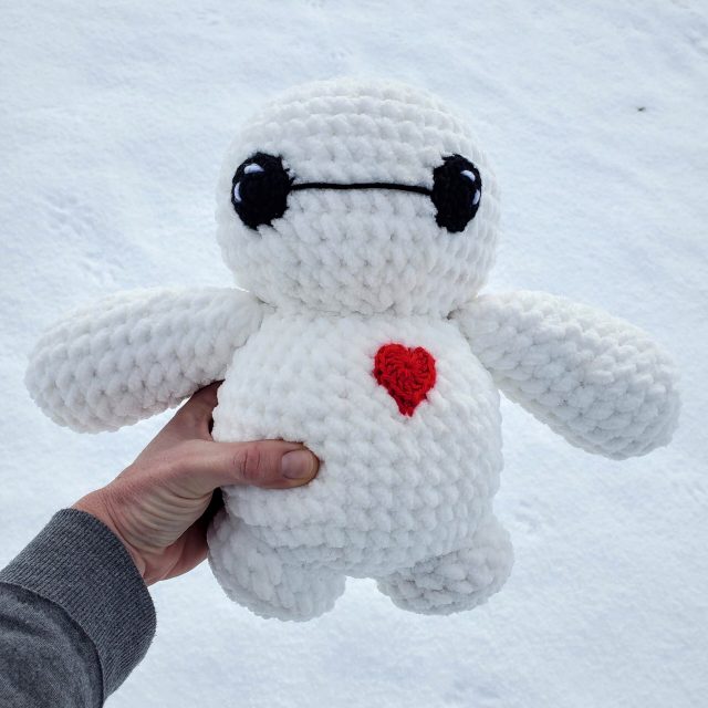 Krafty Kait Amigurumi Tiny Baymax Free Crochet Pattern