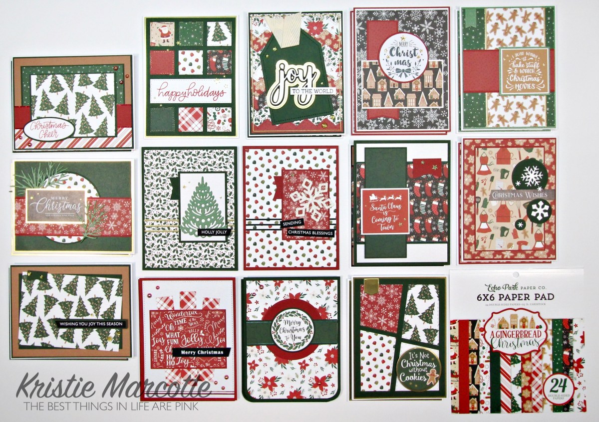 Echo Park A Gingerbread Christmas 25 Cards From One 6×6 Paper Pad