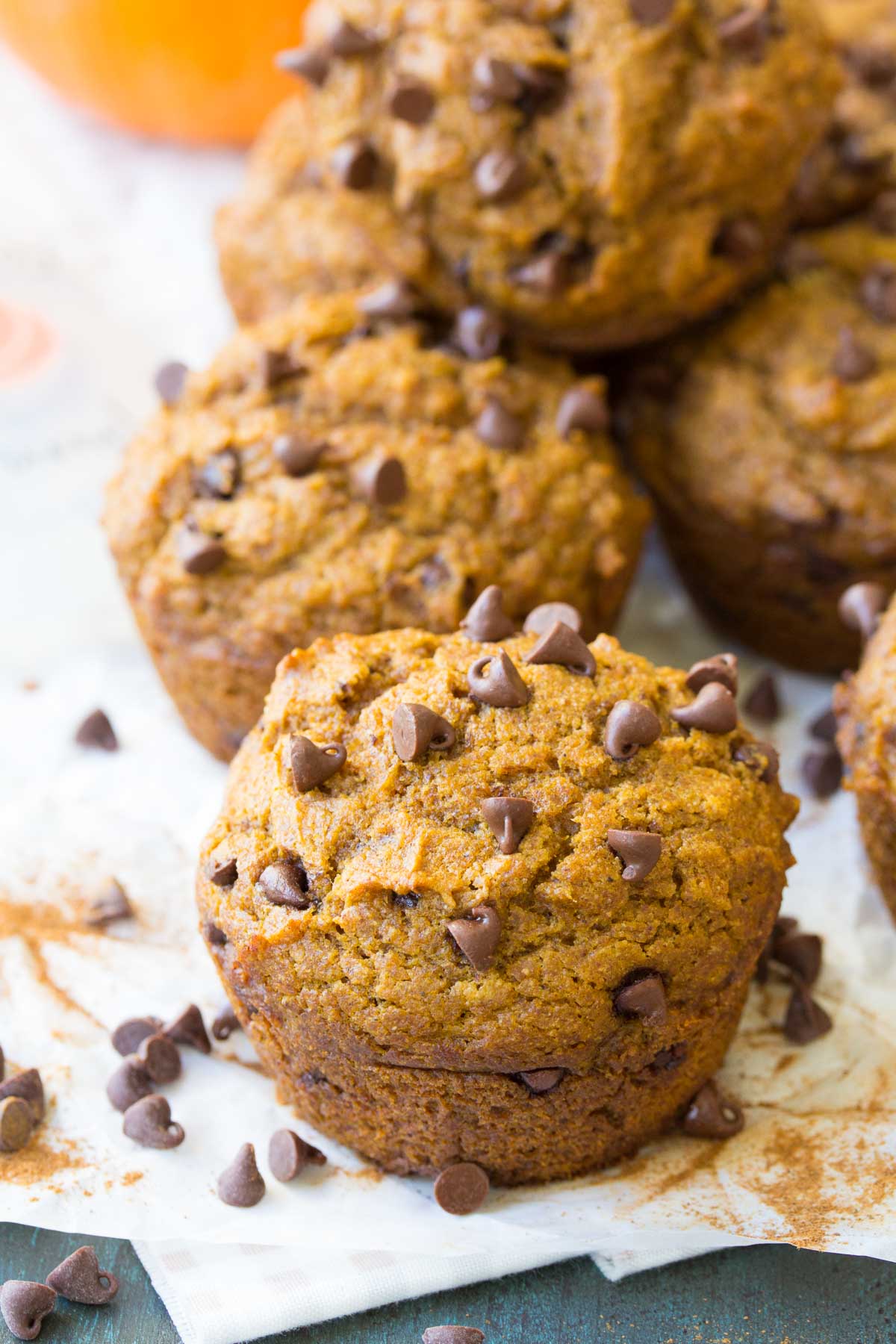 Pumpkin Chocolate Chip Muffins Kristines Kitchen