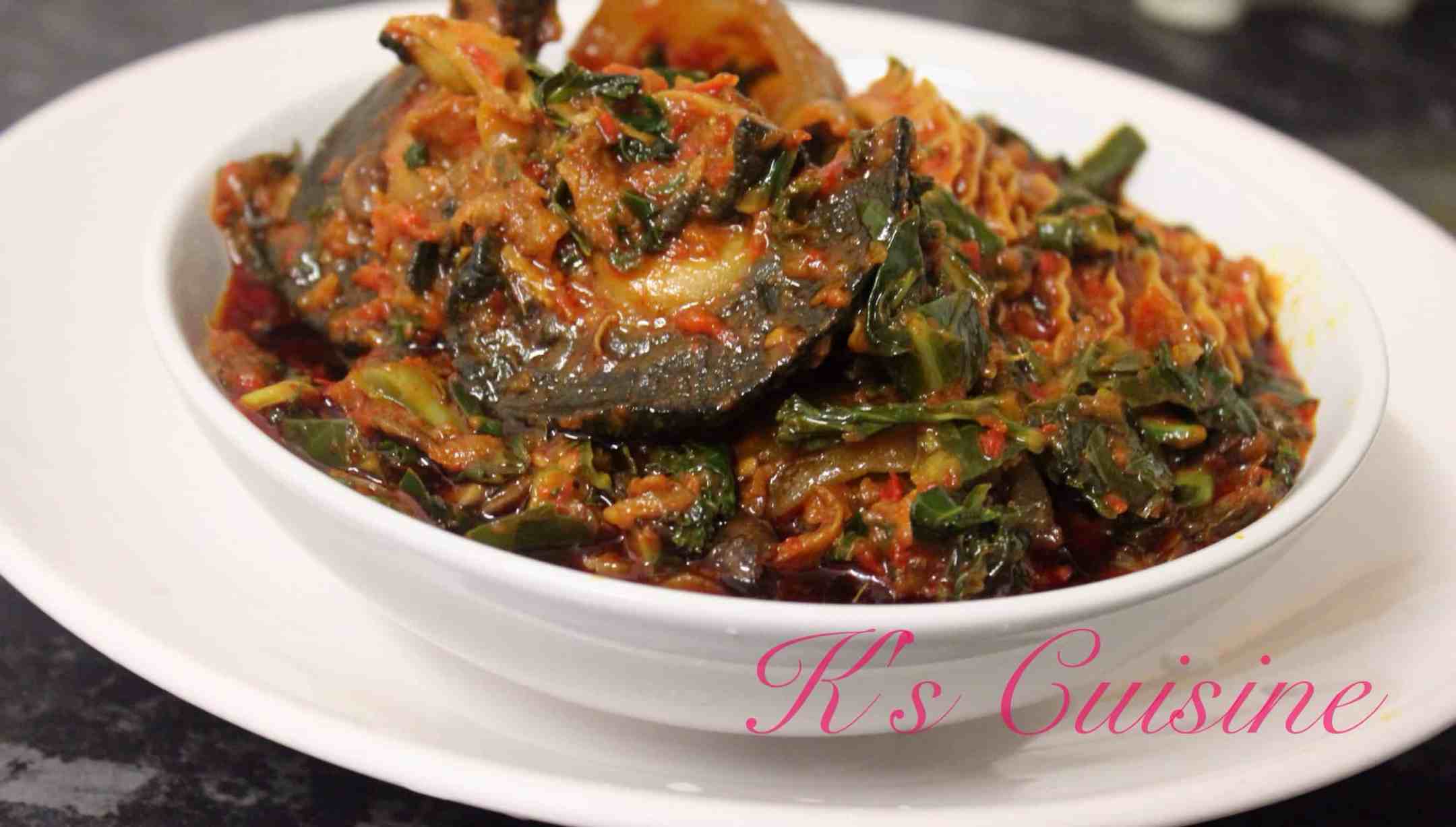 Efo Riro Efo Riro Recipe Ks Cuisine