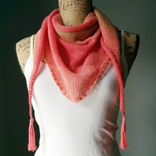 The Simplest Triangle Shawl Ever Knitting