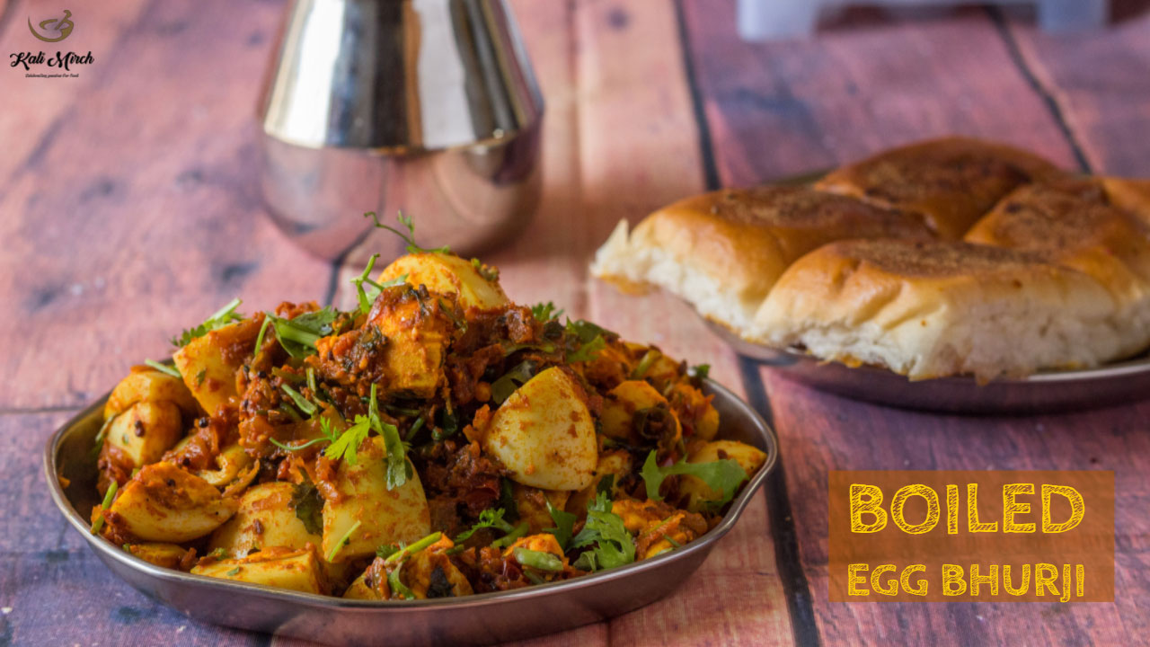 Boiled Egg Bhurji Boiled Egg Bhaji Kali Mirch By Smita