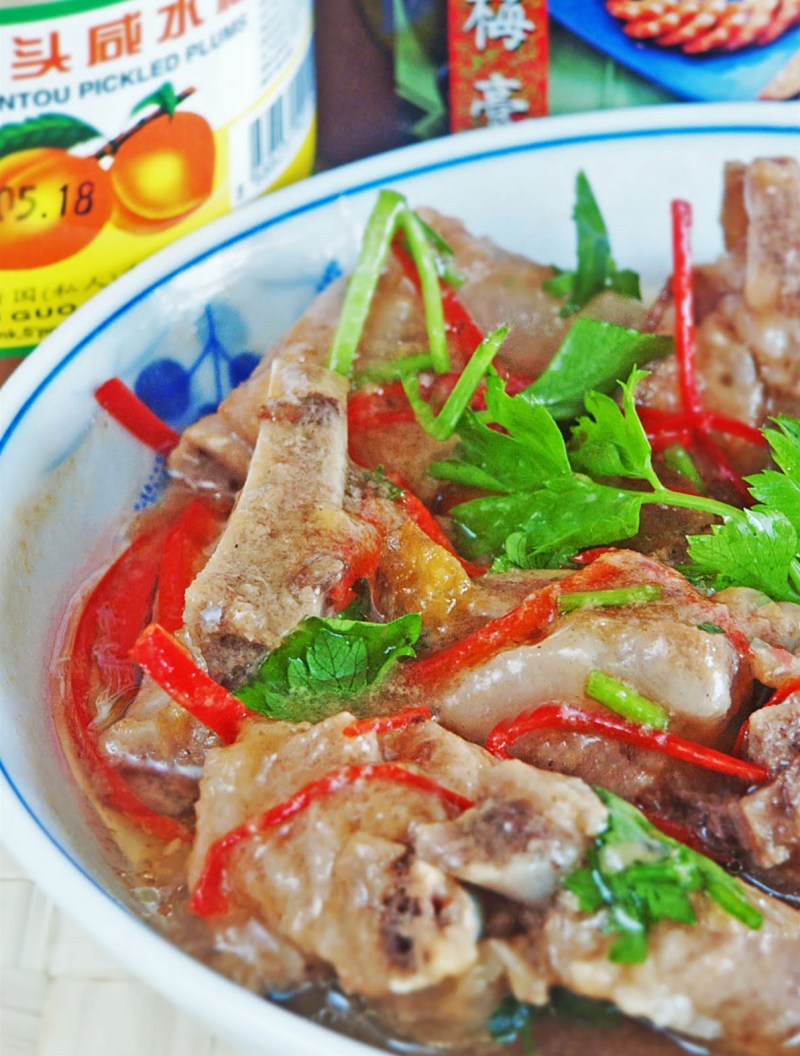 Steamed Pork Ribs With Pickled Plums Kitchentigress