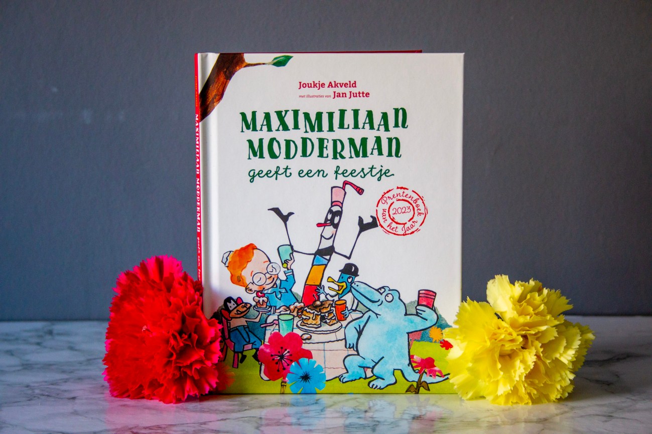 Prentenboek Van Het Jaar Maximiliaan Modderman Geeft Een Feestje