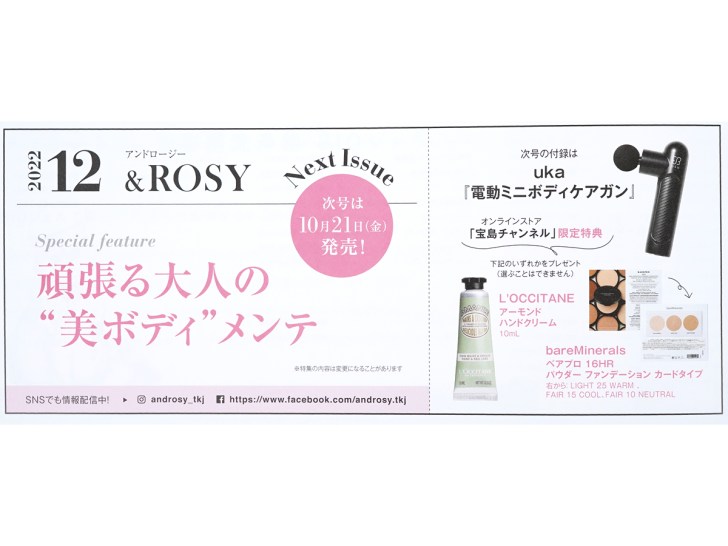 Androsy アンドロージー 2022年 10月号 《付録》 Rmk×アルティザン＆アーティスト リップ柄ハンディポーチ みんなの付録レビュー