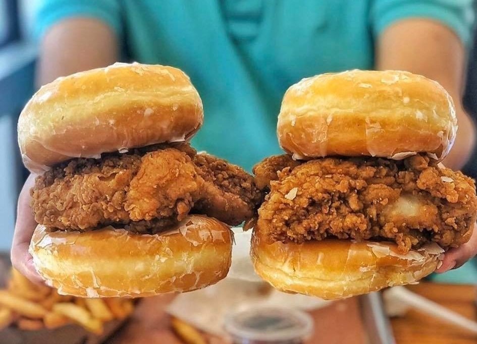 Kfcs Fried Chicken And Donut Sandwich Is Out Now Its Shoes Are Coming