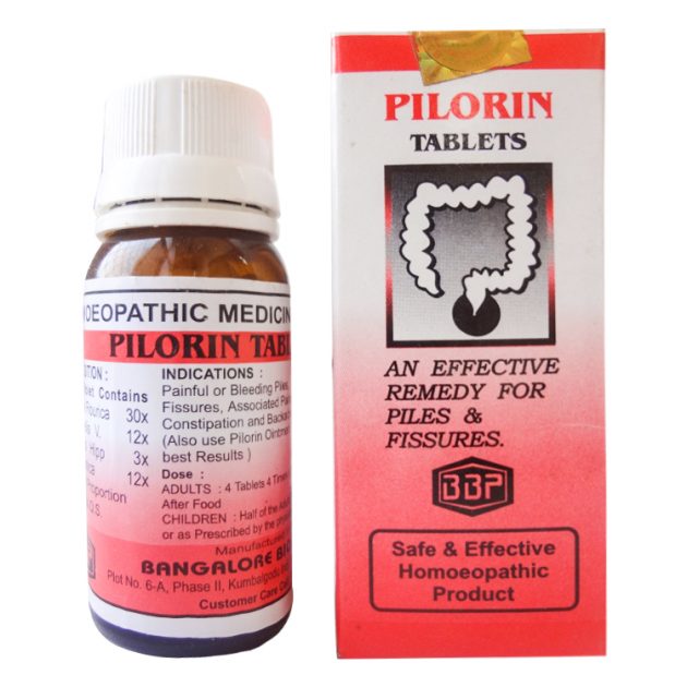 Buy Bbp Pilorin Tablets Homeopathic Medicine For Piles Fissures