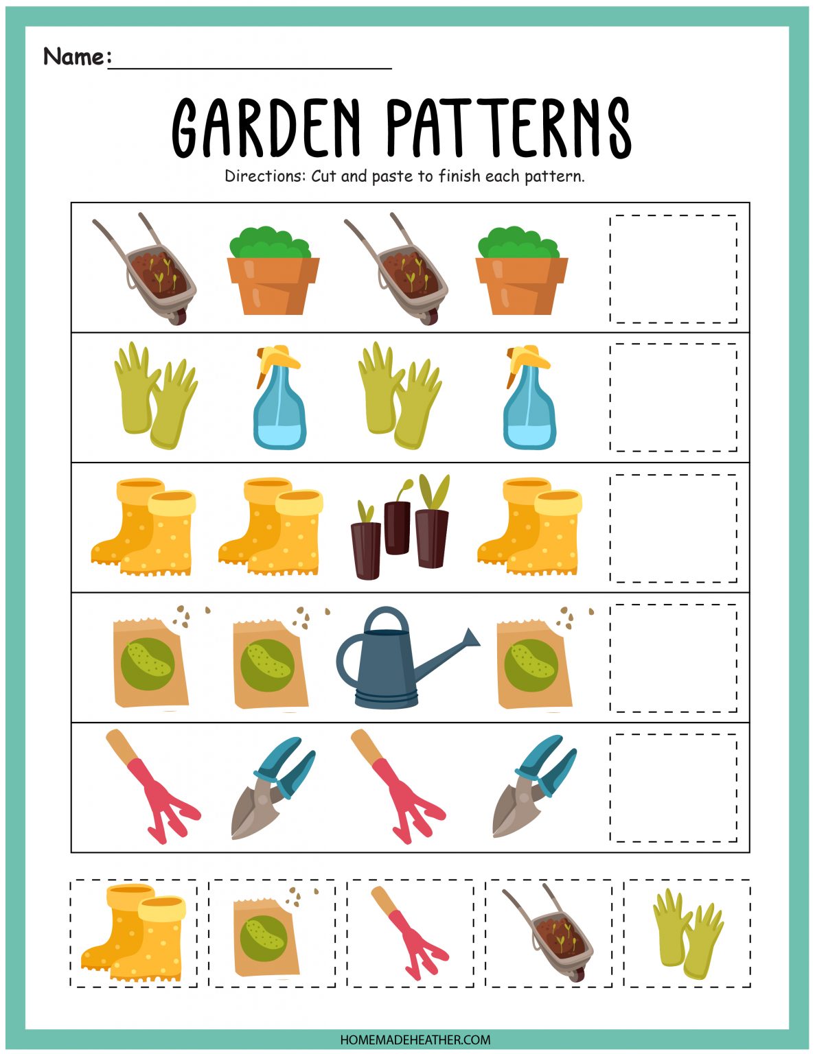 Free Printable Gardening Activity Sheets