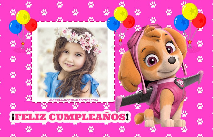 Marcos De Paw Patrol Feliz Cumpleanos Marcos Para Fotos Gratis