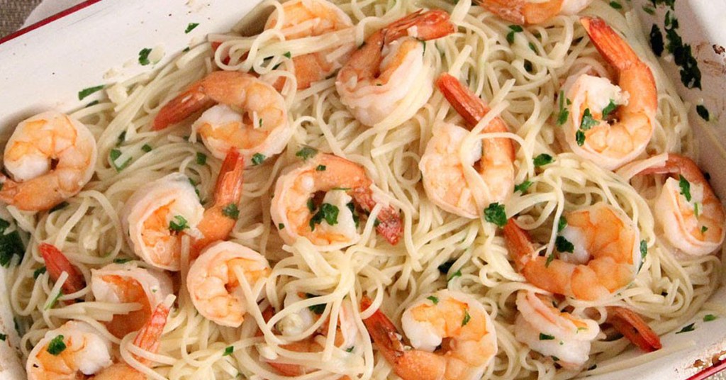 10 Minute Oven Roasted Shrimp Scampi Recipe Hardcore Italians