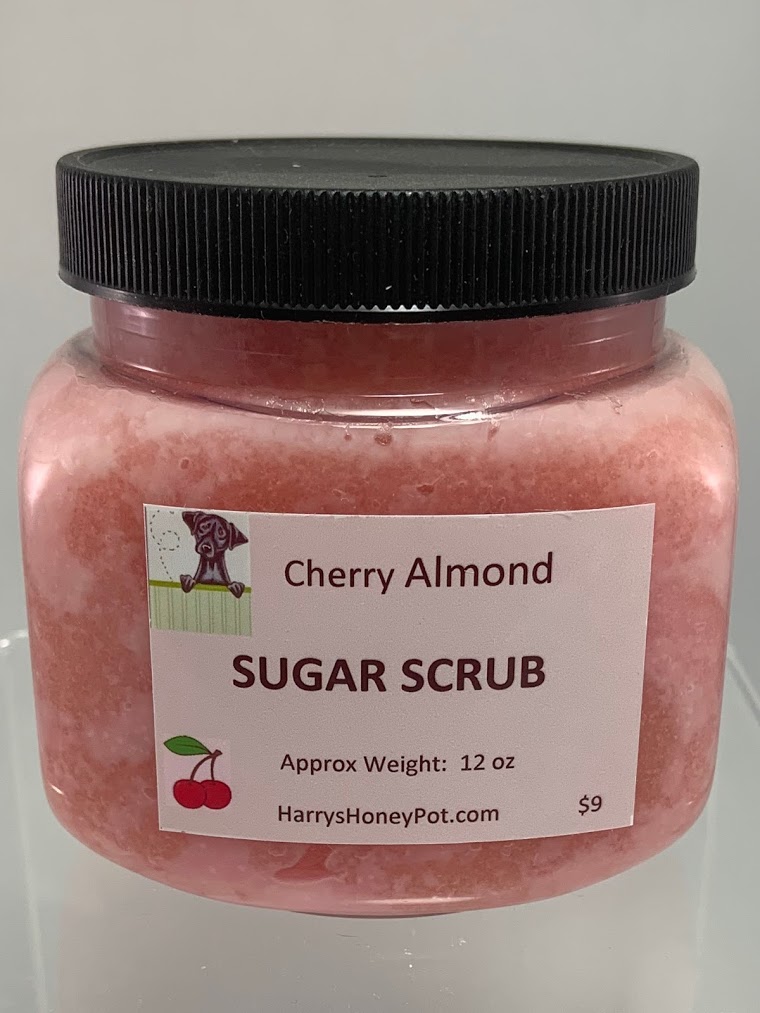 Cherry Almond Sugar Scrub Made With Raw Honey Harrys Honey Pot