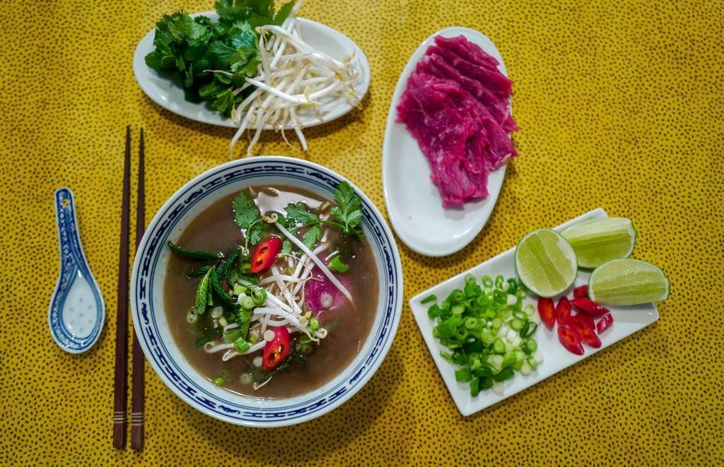 Phở Bo Vietnamesisk Kjøttsuppe Helleskitchen