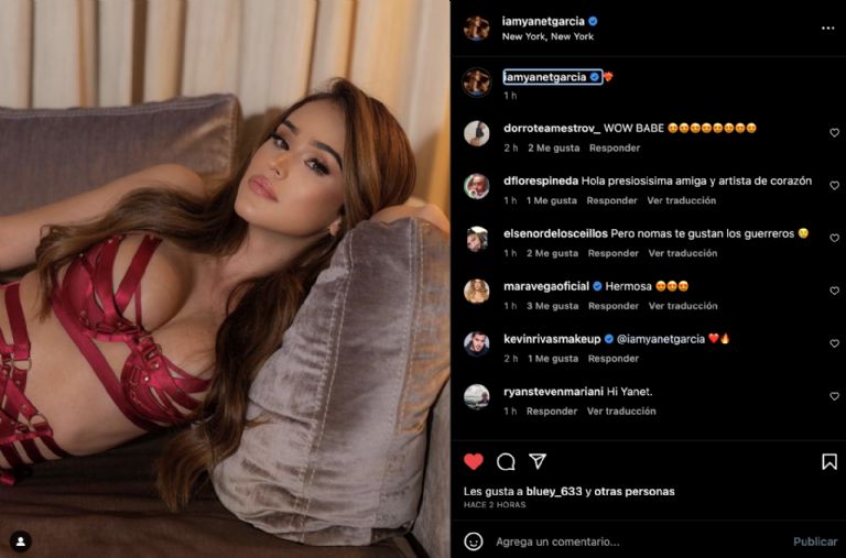 Yanet García Sube La Temperatura En Fina Lencería Carmín Entrelazada Al