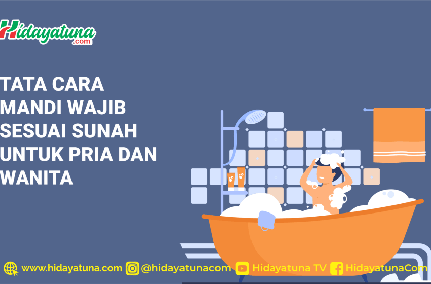 Tata Cara Mandi Wajib Sesuai Sunah Untuk Pria Wanita Hidayatuna