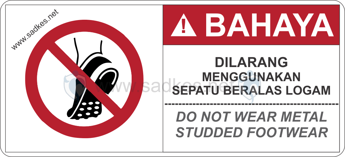 Desain Rambu K3 Atau Safety Sign Contoh Rambu Larangan