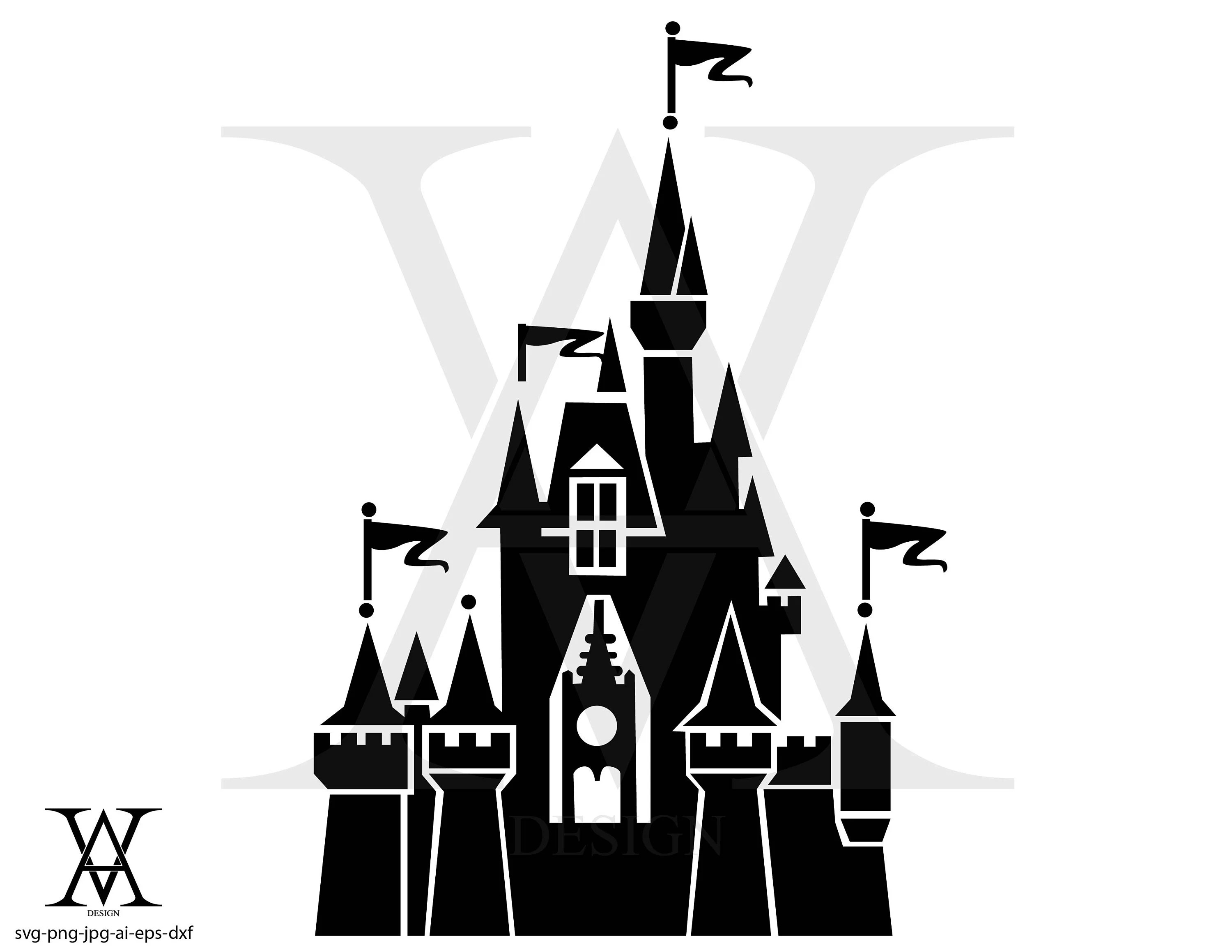 27 Vector Disney Castle Silhouette Svg Free Svg Disney Love