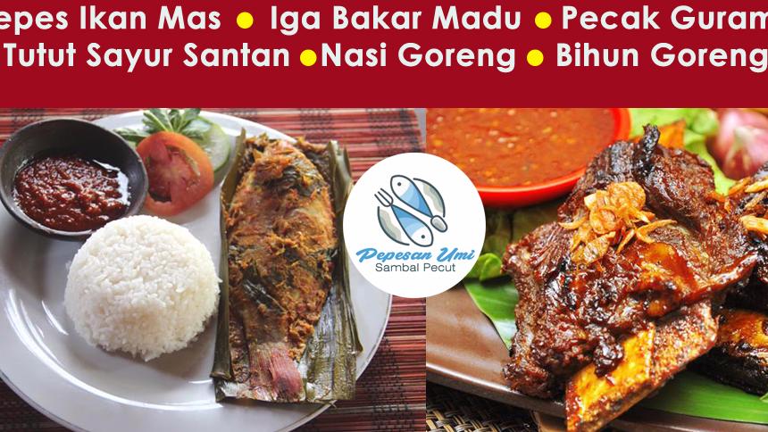 Daftar Harga Menu Delivery Pepesan Umi Sambal Pecut Perumahan Puri