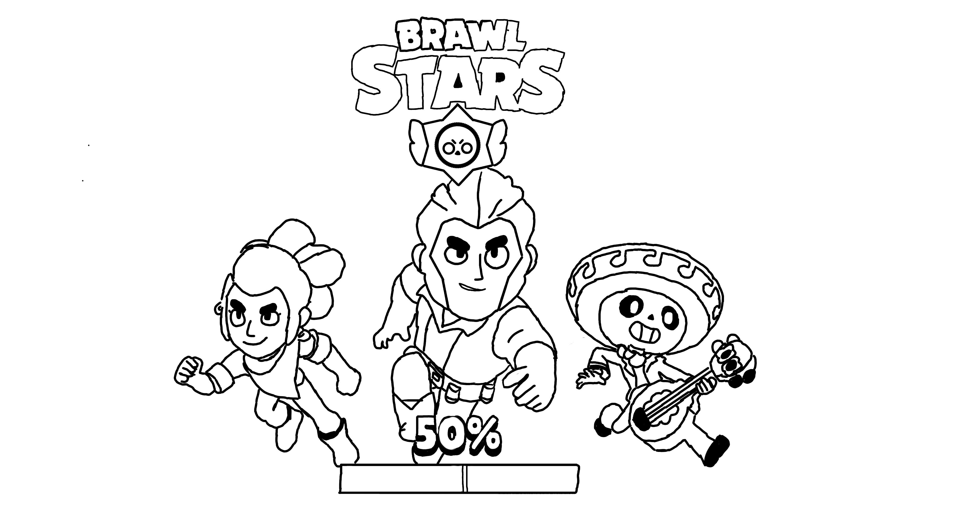 Bibi Brawl Stars Kolorowanka Do Druku Zielona