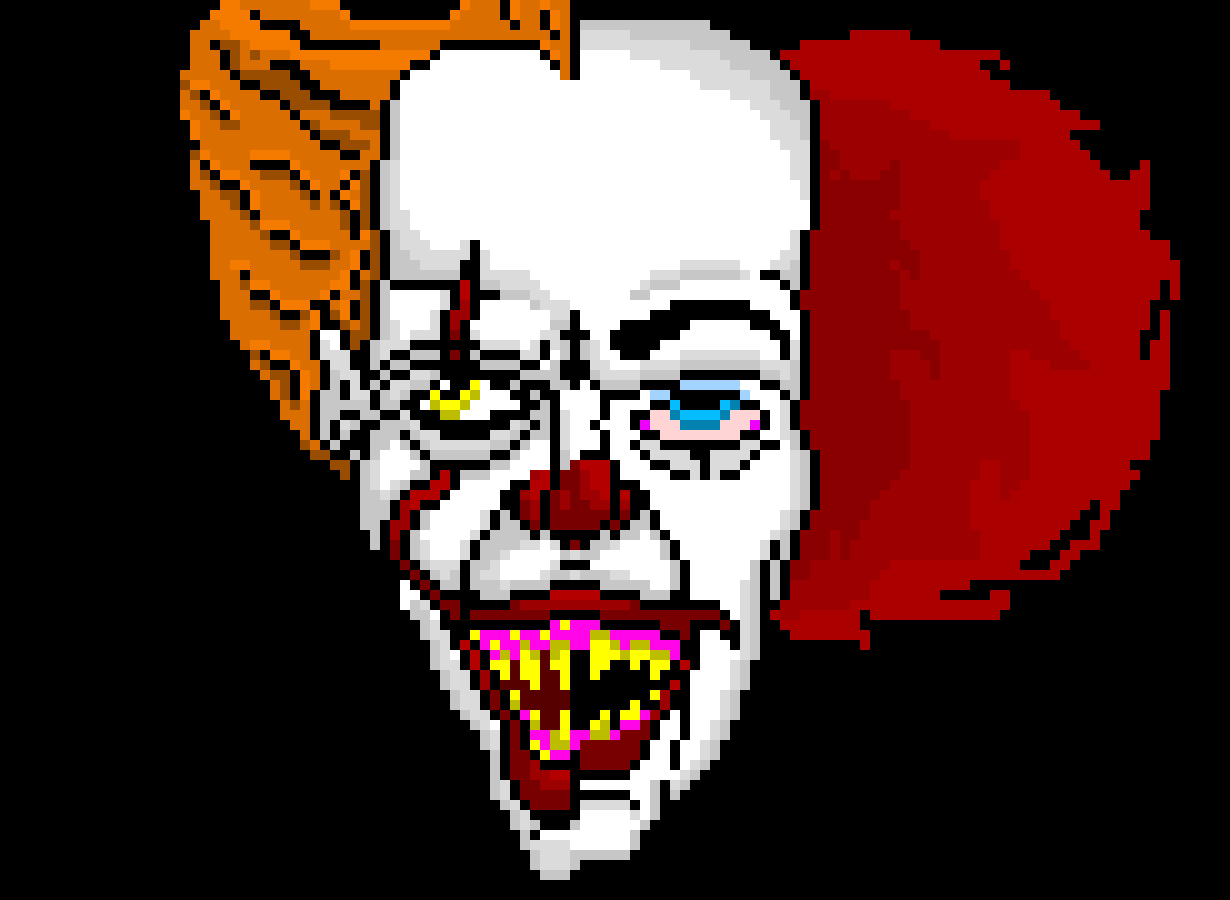 The Best 24 Easy Pennywise Pixel Art Grid Bizvekwasuda